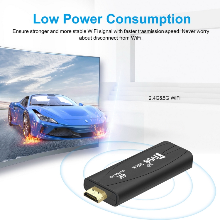 TV98 Rockchip 3228A Quad Core 4K HD Bluetooth Android TV Stick, RAM ...