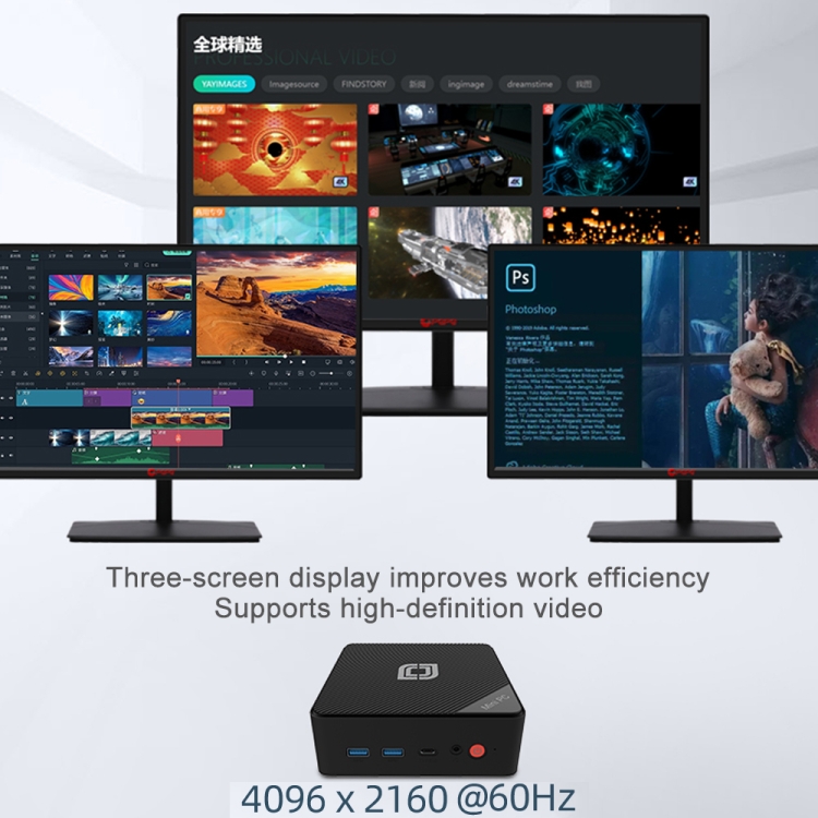 Jumper N100 Pro II Mini PC, Intel 12th Generation Alder Lake-N N100 ...