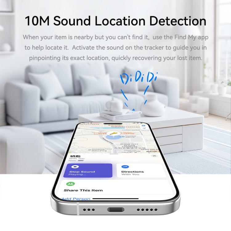 ROCK Tag Wireless Smart Tracker Positioning Anti-lost Device(Black)
