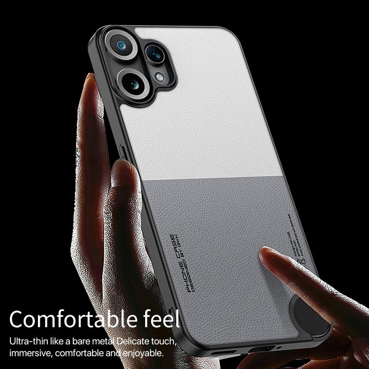 For Nothing CMF Phone 2 Pro GKK Skin Feel Leather Phone Case(White Grey)