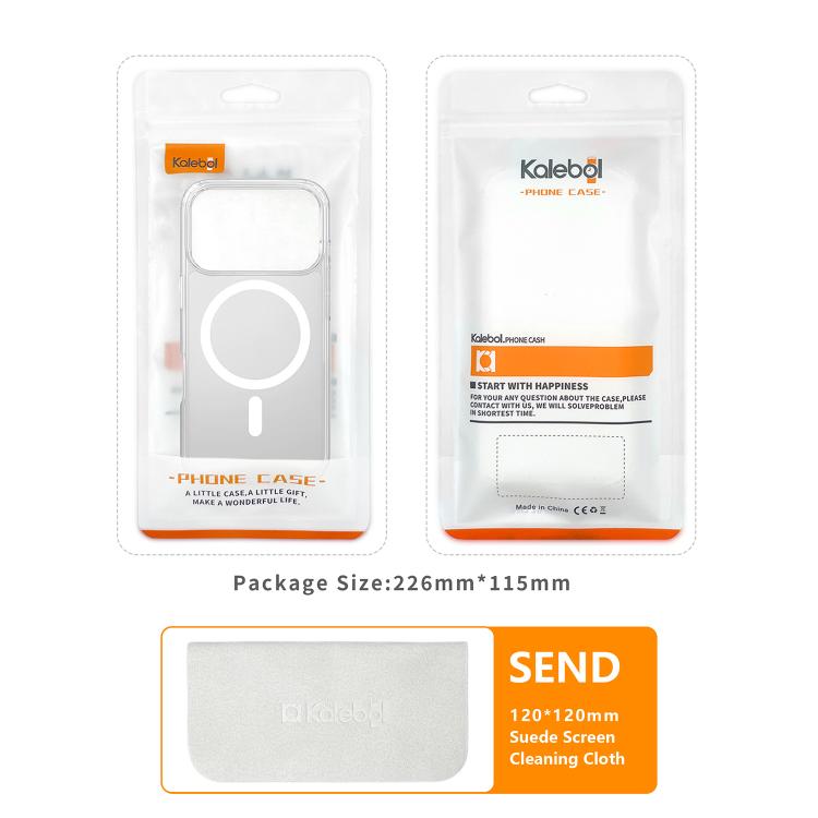 For iPhone 16 Pro Max Kalebol MagSafe Holder Simple Clear TPU Phone ...