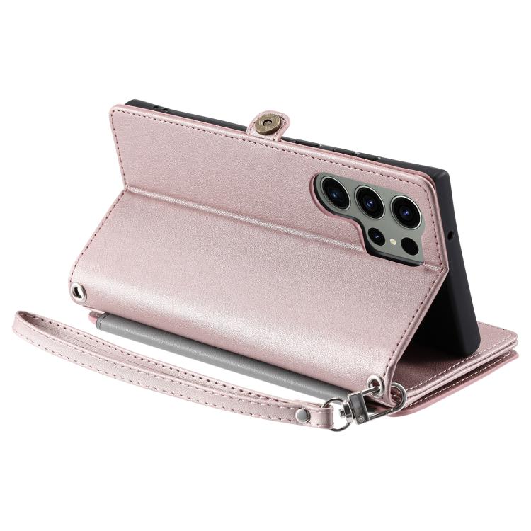 For Samsung Galaxy S26 Ultra 5G Leather Stitching Multi-card Slot ...