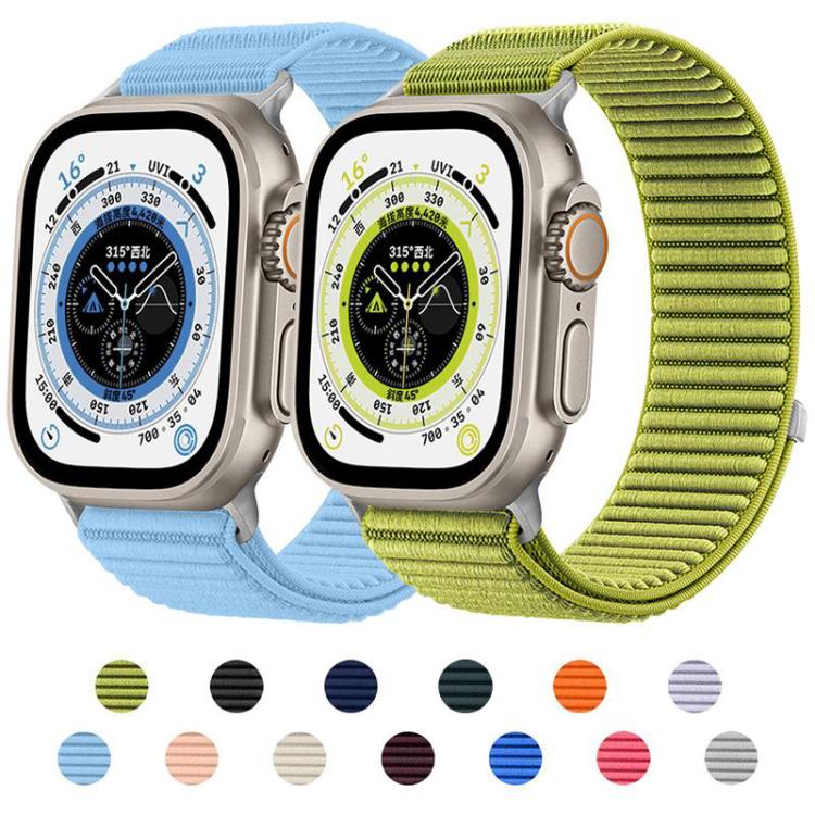For Apple Watch 42 / 44 / 45 / 46 / 49mm xDfind Woven Nylon Hook And ...