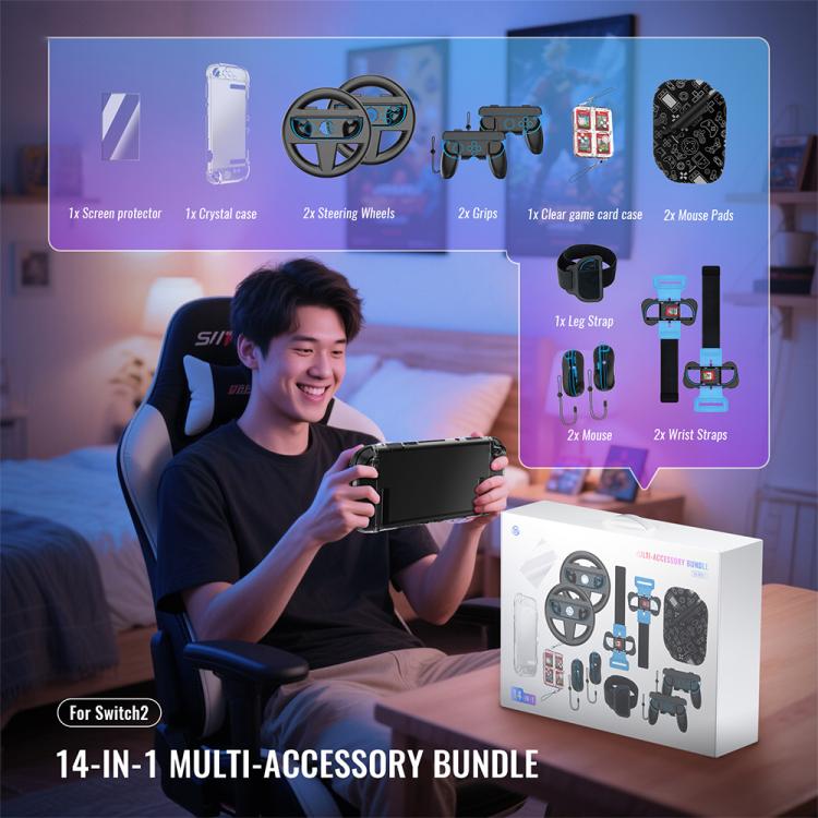 For Nintendo Switch 2 JYS NS2317 14-in-1 Sports Gaming Motion Sensor ...