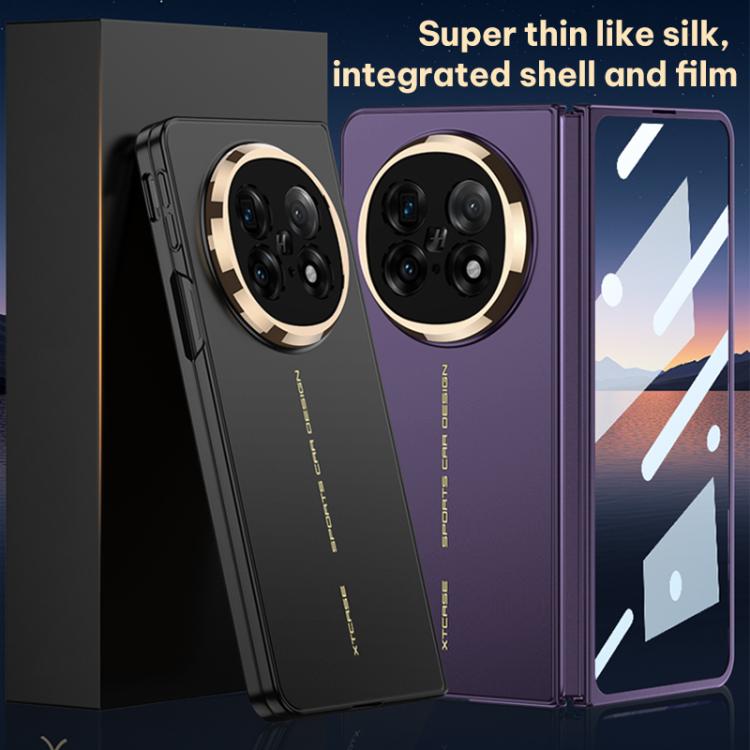 Funda plegable ultrafina integrada GKK para OPPO Find N5 (morada)