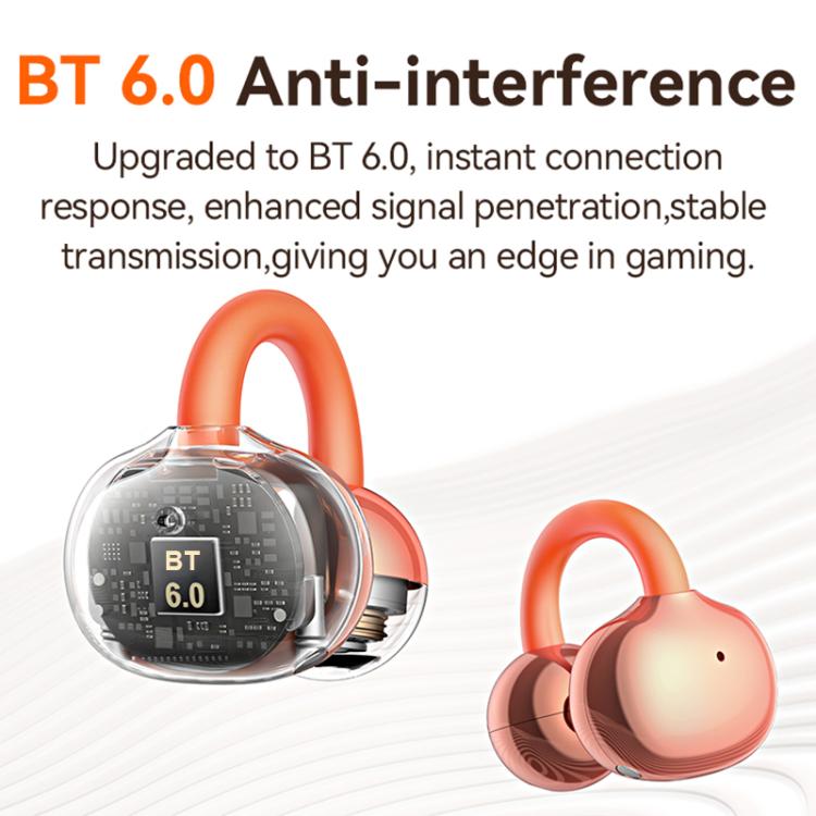 USAMS Echo R03 Clip-On Wireless Earphones(Blue)