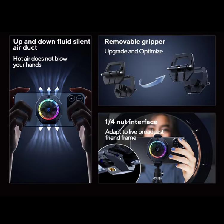 Black Shark Mag-Cooler 5 Pro Magnetic Semiconductor Cooling Back Clip ...