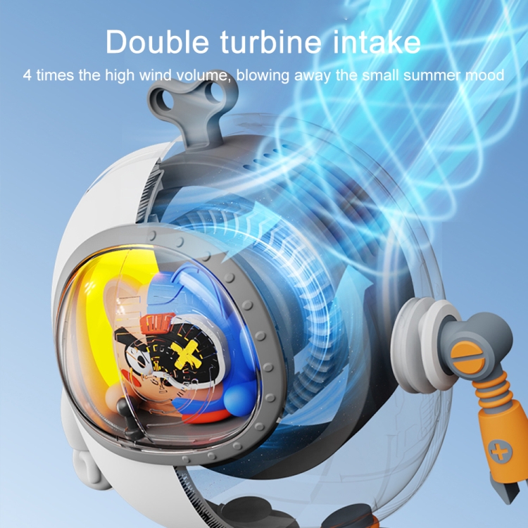 MF060 Mini Mecha Cool Shape Electric Fan (Yellow)