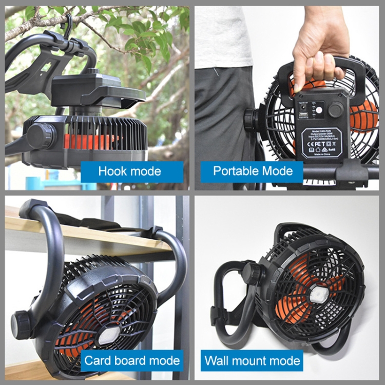 X40 Portable Outdoor Camping USB Charging Stepless Speed Regulation Fan ...