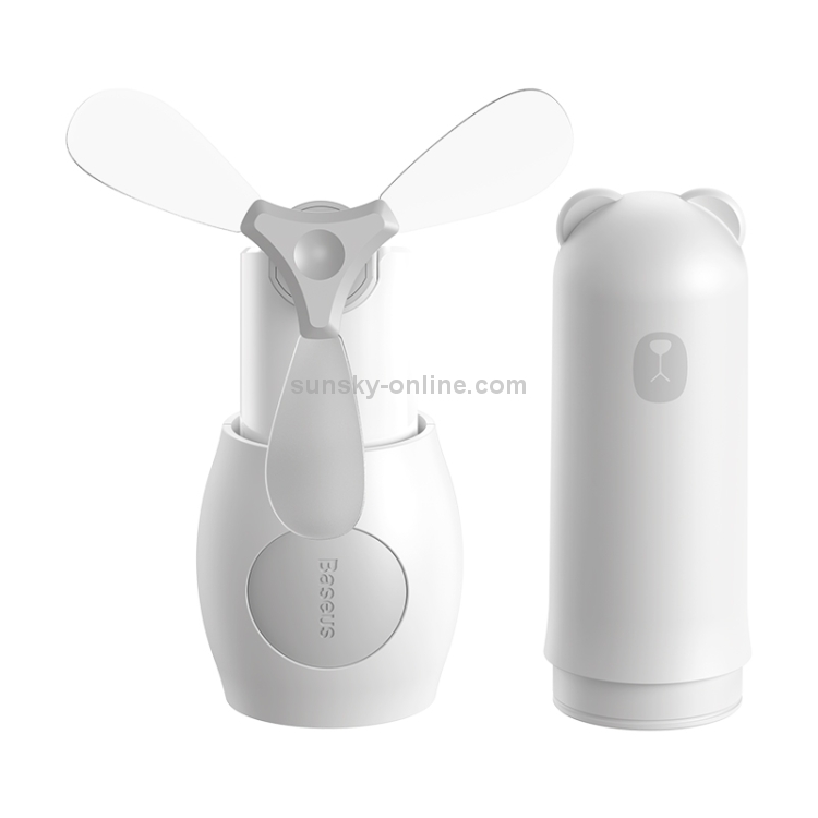 Baseus CXZD-A02 Small Bear Portable USB Charging Folding Fan(White)