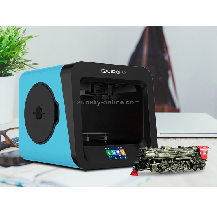 Jgaurora A4 데스크탑 고정밀 금속판 높은 사출 성형 프레임 3 차원 물리적 3d 프린터 파란색