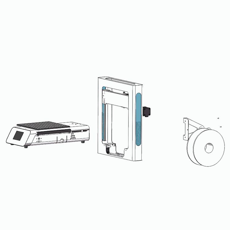 Jgaurora A5s 데스크탑 고정밀 금속판 프레임 3 차원 물리적 3d 프린터