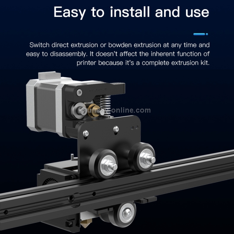 Creality Ender-3 Direct Extruding Mechanism Complete Extruder Nozzle ...