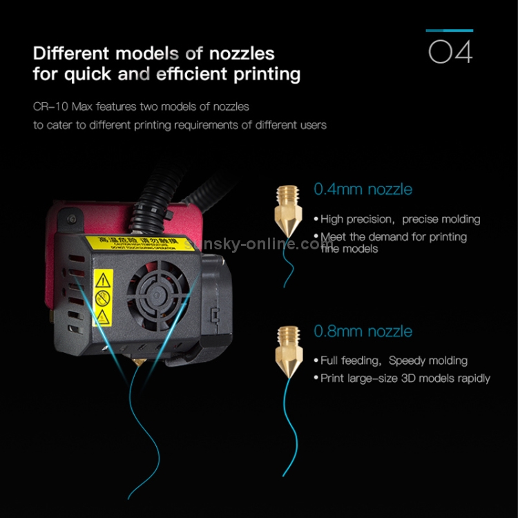 CREALITY CR-10 Max 750W Automatic Leveling Golden Triangle DIY 3D ...