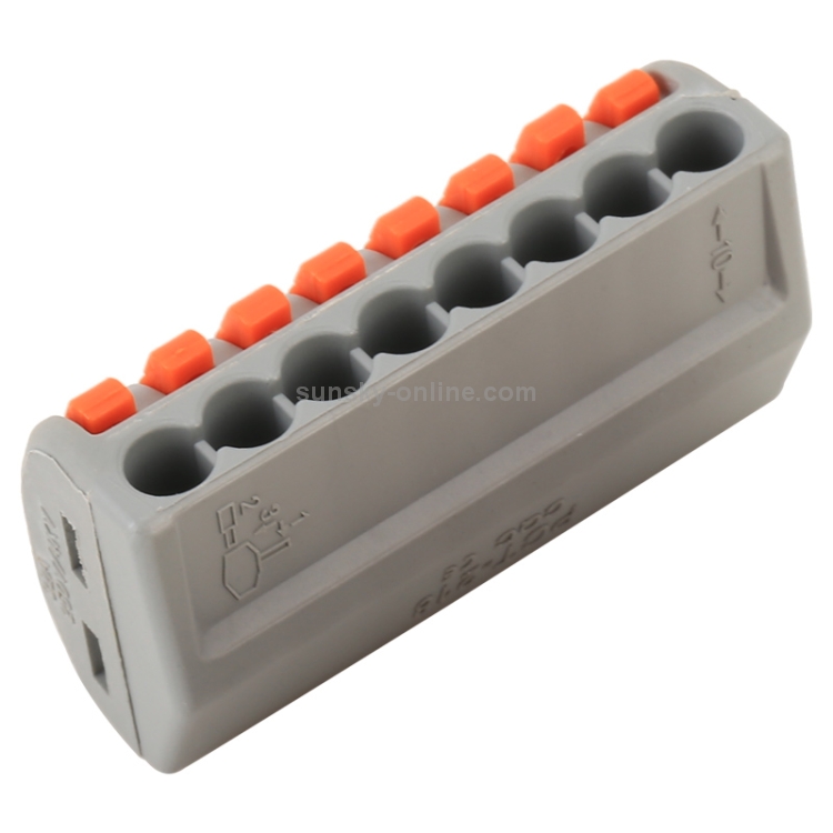 10 PCS 8 Port PCT Series Architectural Wiring Connector LED Lamp ...