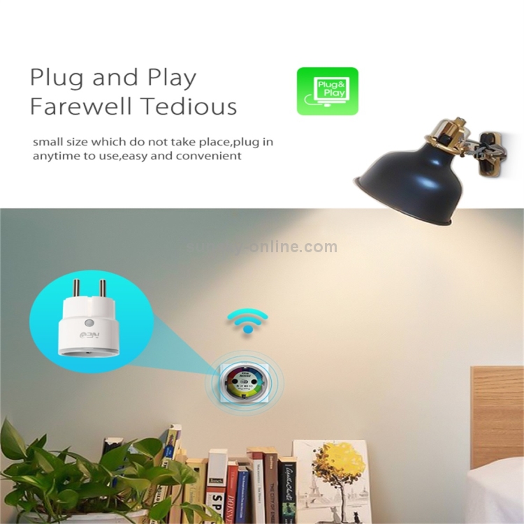 Neo Nas Wr01w Wifi Eu 스마트 전원 플러그 앱 및 타이밍 기능을 통한 원격 제어 기기 전원 켜기 끄기
