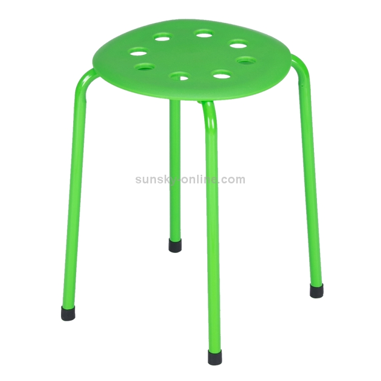 [US Warehouse] 5 PCS Stackable Round Stool In Five Colors