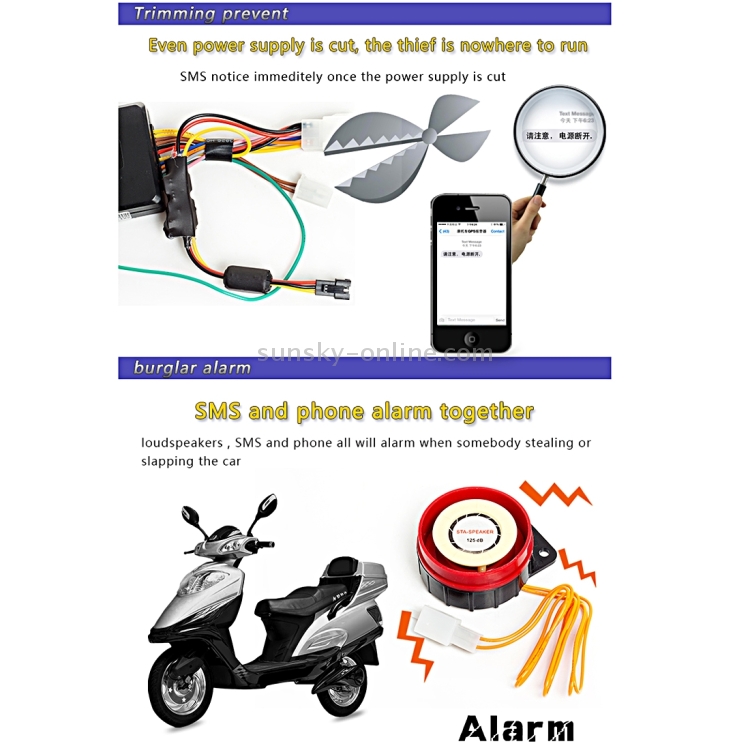 REACHFAR RF-V12+ Professional GPS Tracker Electric Vehicle Anti-theft ...