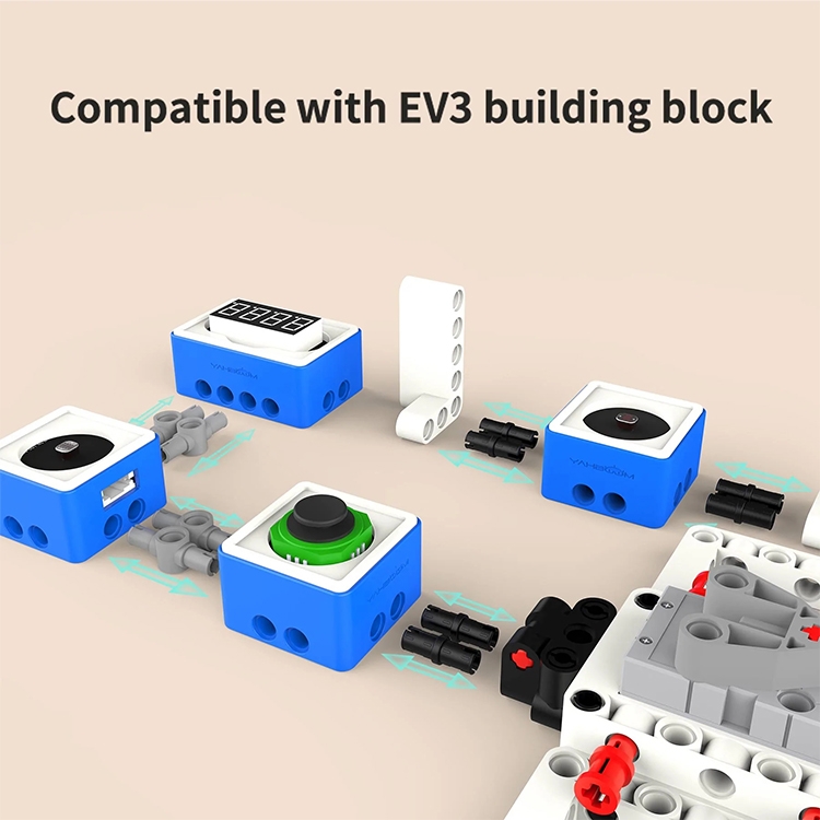 Yahboom 빌딩 블록 센서 모듈 키트 Microbit V2v15 Arduino Uno Raspberry Pi Pico와 호환 가능 Microbit 없음