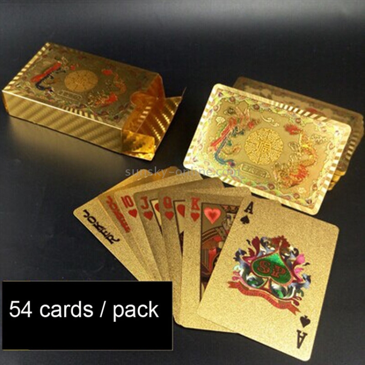 Creative Frosted Golden Dragon and Phoenix Back Texture Plastic From ...