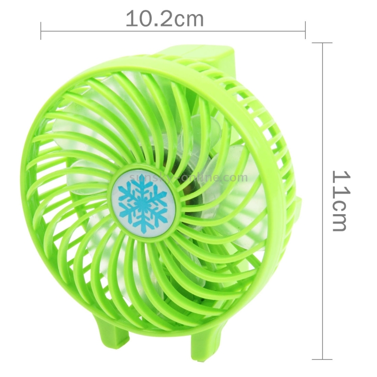 Mini Portable Foldable Fan with Clip(Green)