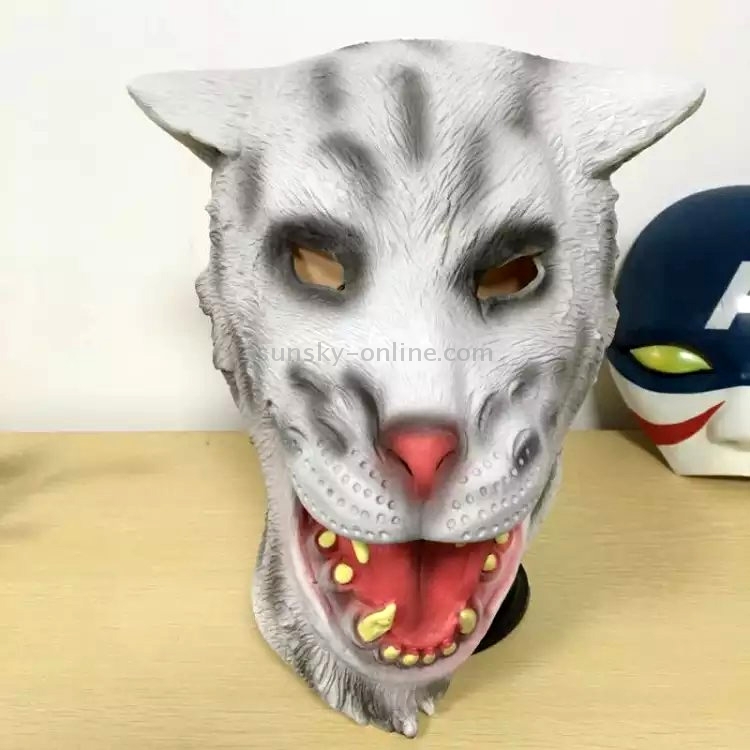 Popular Freak Halloween Mask Masquerade Emulsion Sabre Rattling White ...