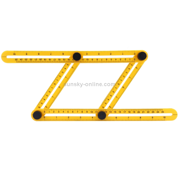 DIY Four-sided Angle Measuring Ruler Layout Tool for Handymen, Builders ...