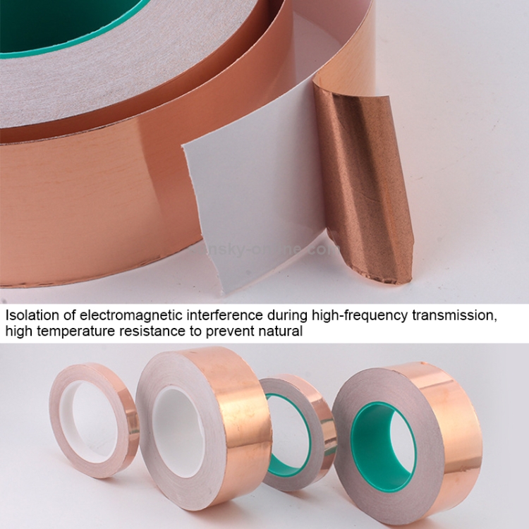Pure Copper Double-sided Conductive Copper Foil Tape Signal Masking ...