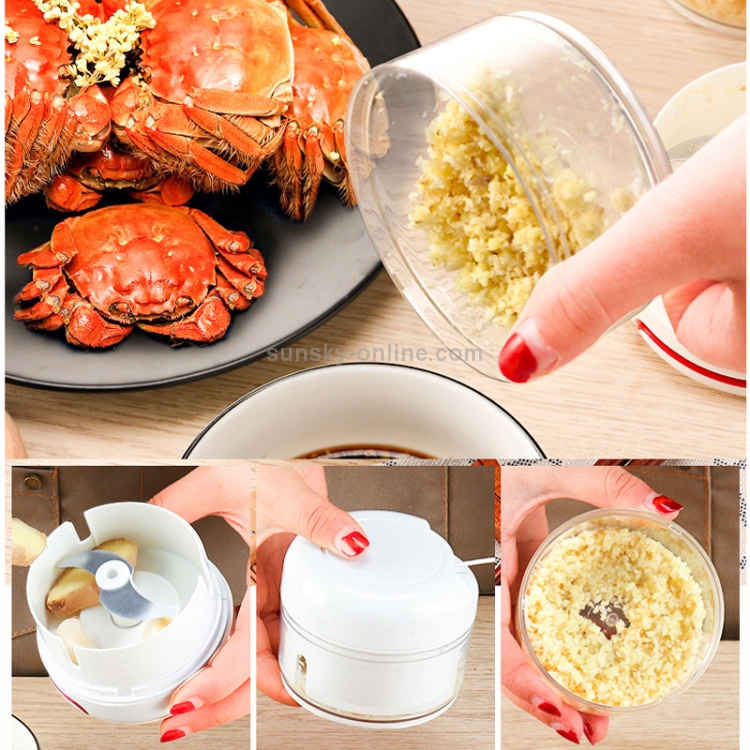 Portable Mini Hand Pulling Food Chopper Churning Machine Squeezer