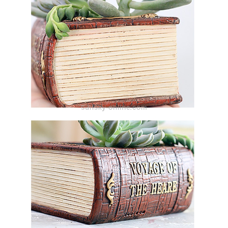 Retro Literature Book Pots Vintage Book Flower Pot Planter for Flower ...