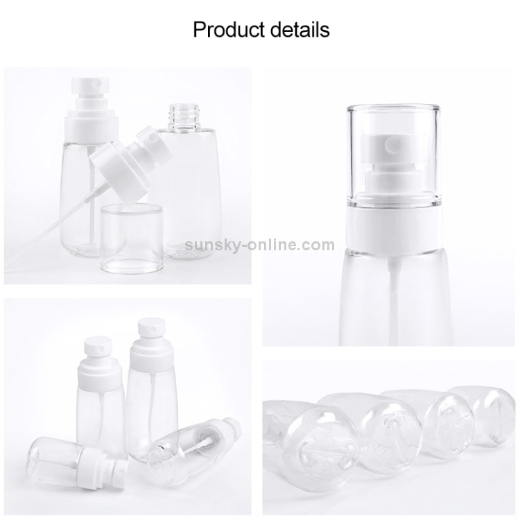 10 Pcs 휴대용 리필 가능 플라스틱 미세 미스트 향수 스프레이 병 투명 빈 스프레이 스프레이 병 80ml 투명