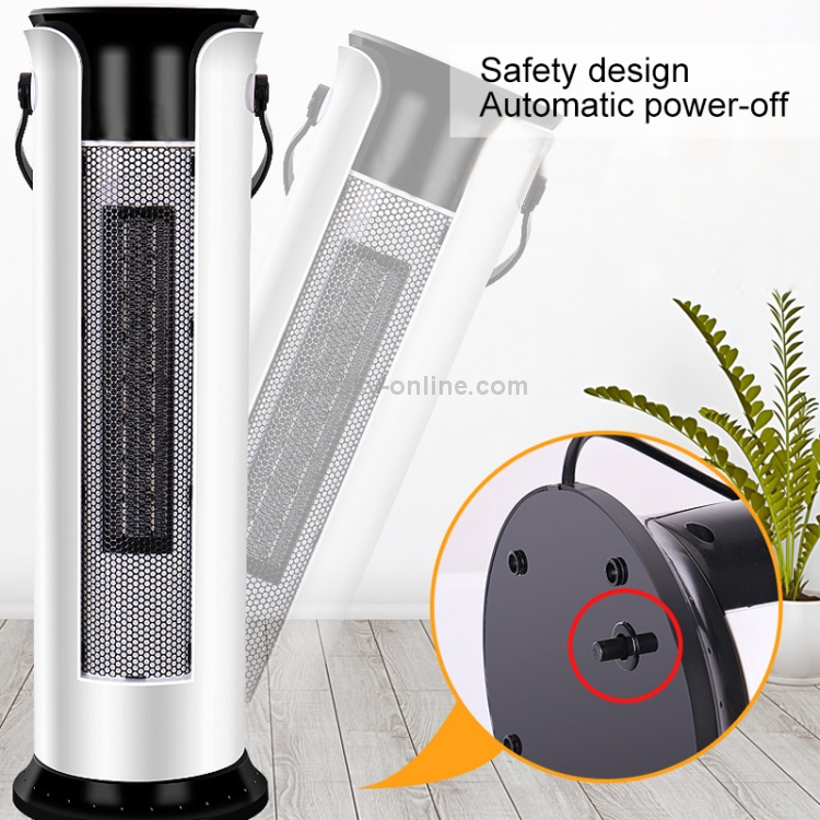 가정용 쉐이킹 헤드 수직 타워 팬 라디에이터 워머 전기 히터 따뜻한 공기 송풍기 수동 버전 흰색