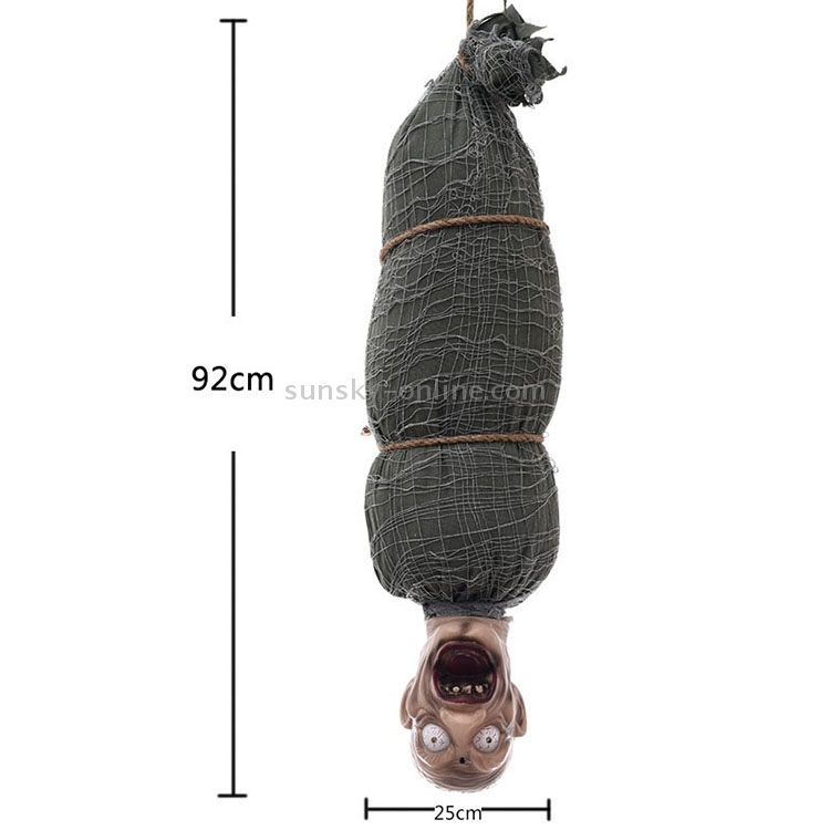 สยองขวัญแขวน Skull Flying Spectre Mummy Ghost พร้อมไฟที่น่ากลัวสำหรับตก ...