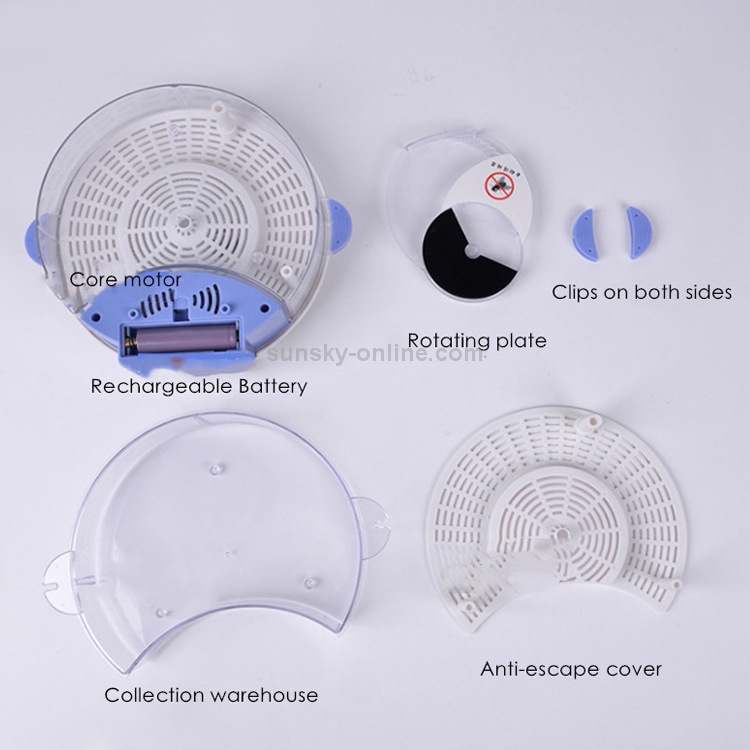 Electric Rotary Fly Catcher Flytrap USB Charging Mosquito Killer Repellent