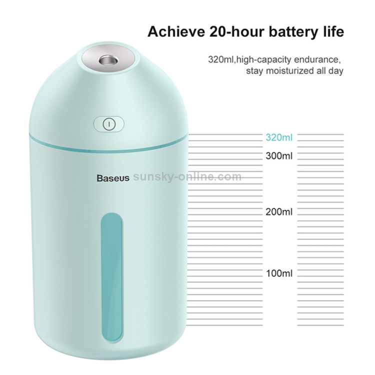 Baseus DHC9-04 C9 Cute Mini LED Night Light Humidifier Air Fresher Mist Maker, Capacity: 320ml ...