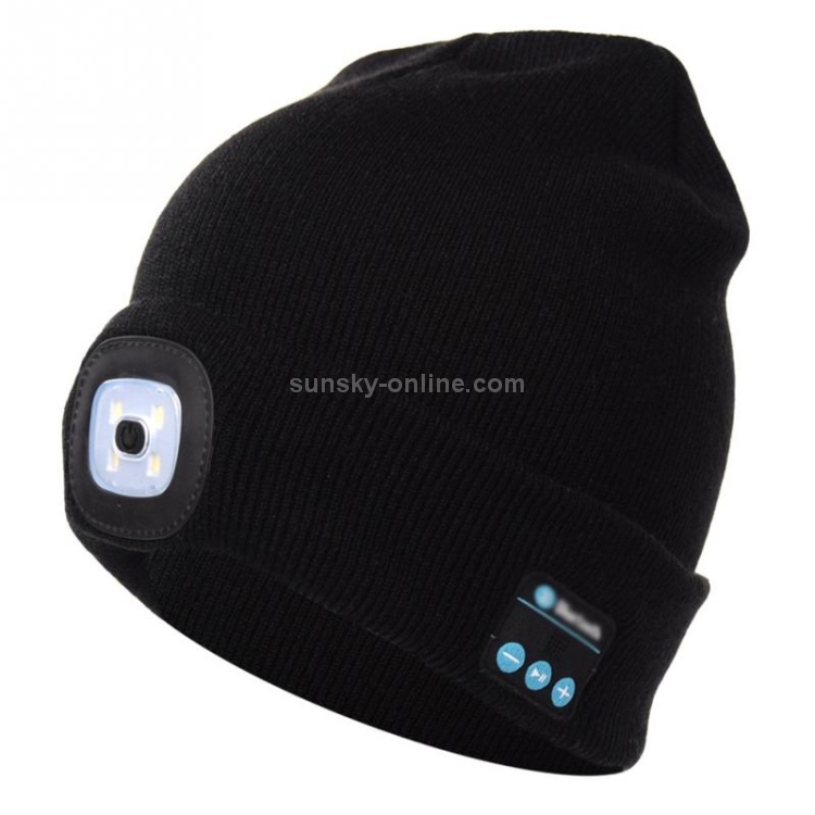Unisex Warm Winter Polyacrylonitrile Knit Hat หมวกผู้ใหญ่พร้อมไฟ LED ...