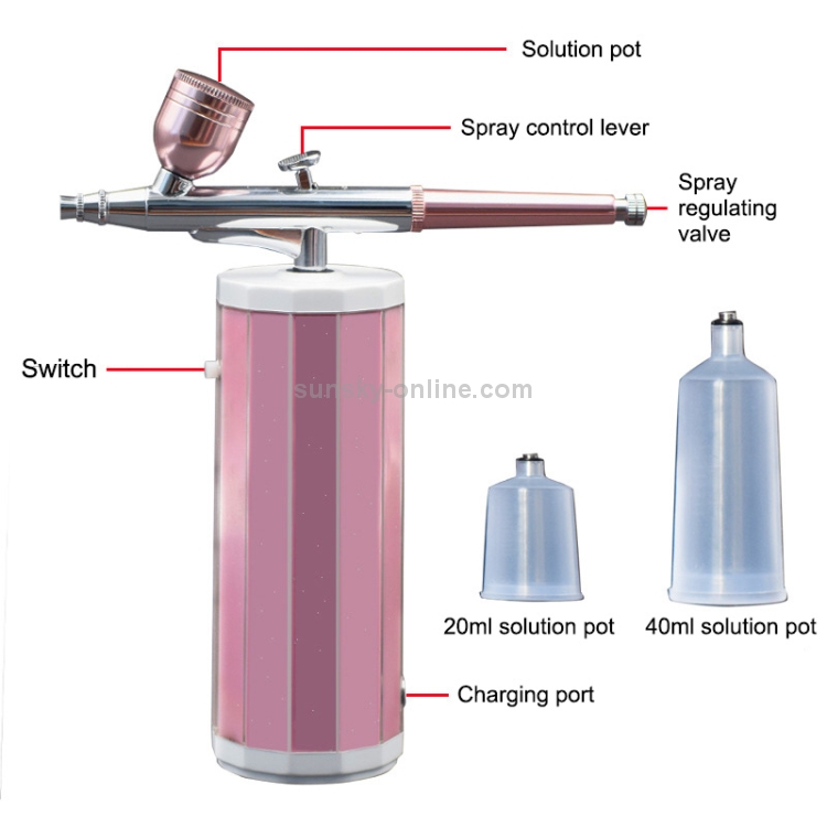 Bs 1177 니들리스 워터 라이트 가이드 고압 산소 주입 장치 휴대용 핸드 헬드 스킨 케어 워터 분무기 나노 분무기 물 보충 도구 자동 알코올 Aprayer 물 탱크