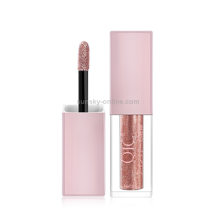 QIC Q504 컬러 풀 샤이니 다이아몬드 리퀴드 아이 섀도우 하이 글로스 메이크업 아이 라이너 (핑크 라이트)