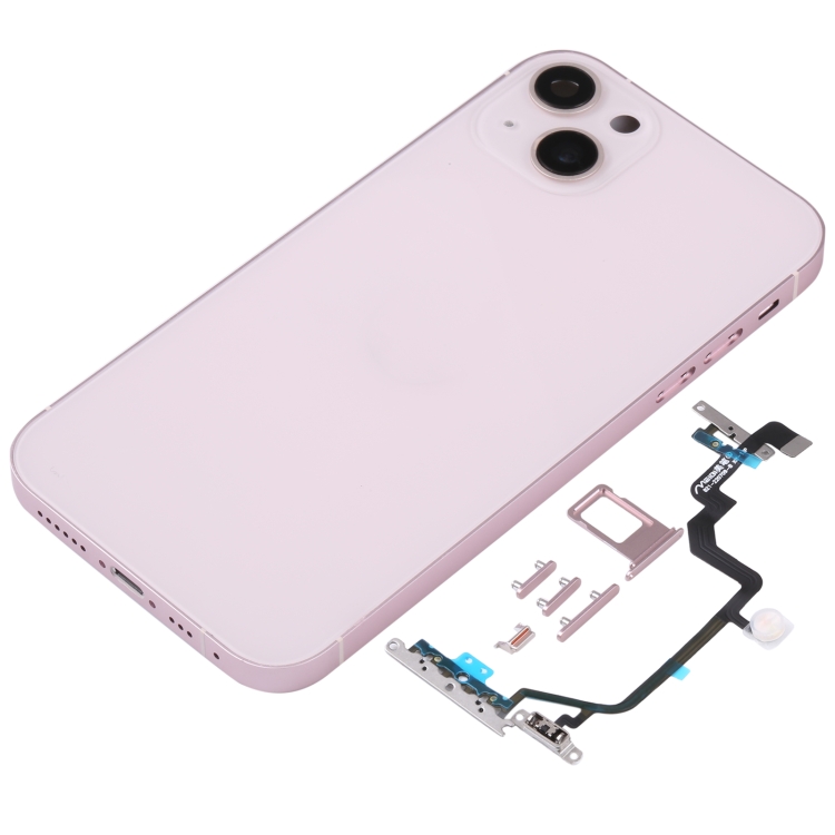 Back Housing Cover with Appearance Imitation of iP14 for iPhone XR(Pink)