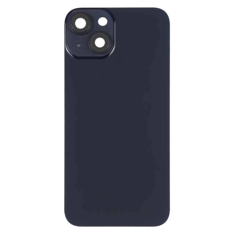 For iPhone 14 Back Housing Cover with Camera Lens(Black)