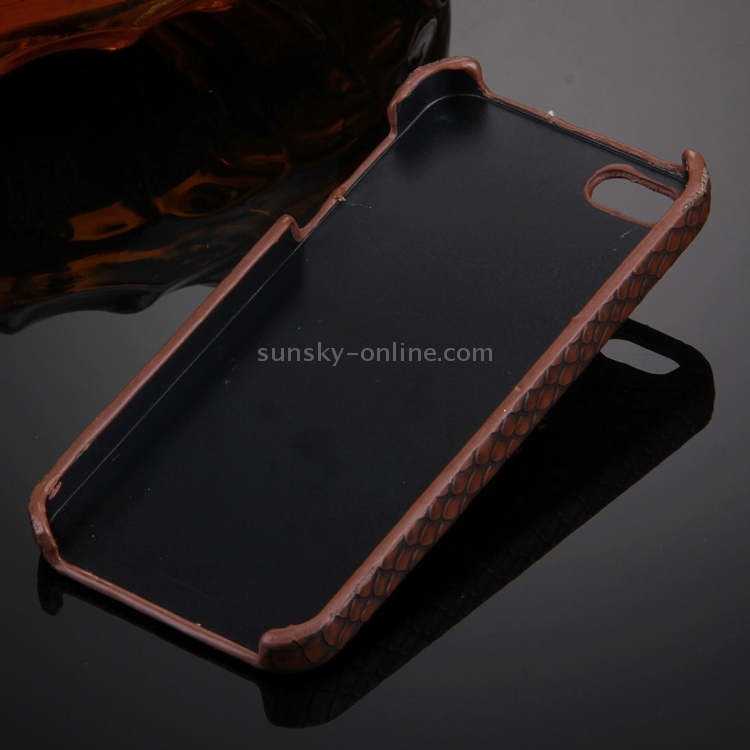 For iPhone SE & 5s & 5 Snakeskin Texture Paste Skin PC Protective Case ...