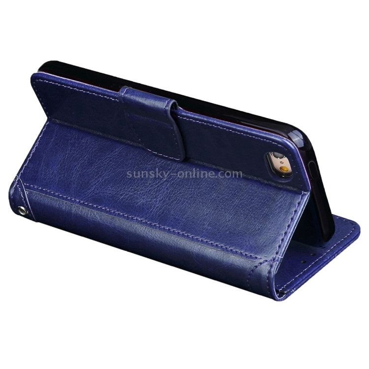 For iPhone 5 & 5s & SE Crazy Horse Texture Horizontal Flip Leather Case ...