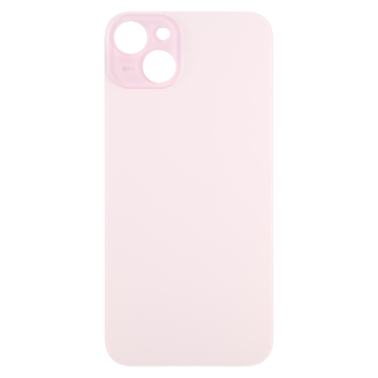 Iphone 15 Plus용 유리 배터리 뒷면 커버 핑크