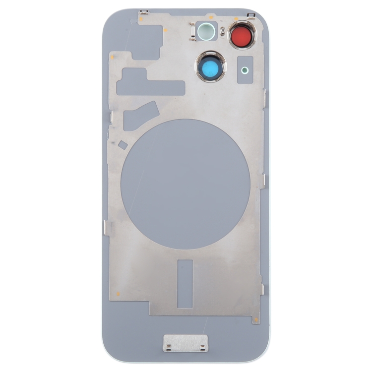 Iphone 15 Plus용 유리 배터리 뒷면 커버 카메라 렌즈 커버 포함 녹색