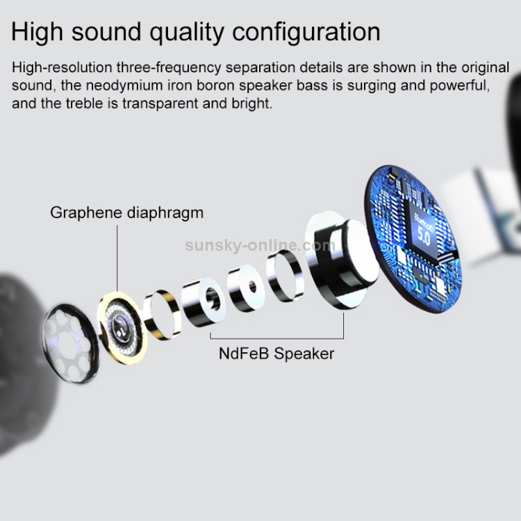 Vidson ES20 TWS 5.0 Wireless Two Ear Bluetooth Headset With 400mAh ...