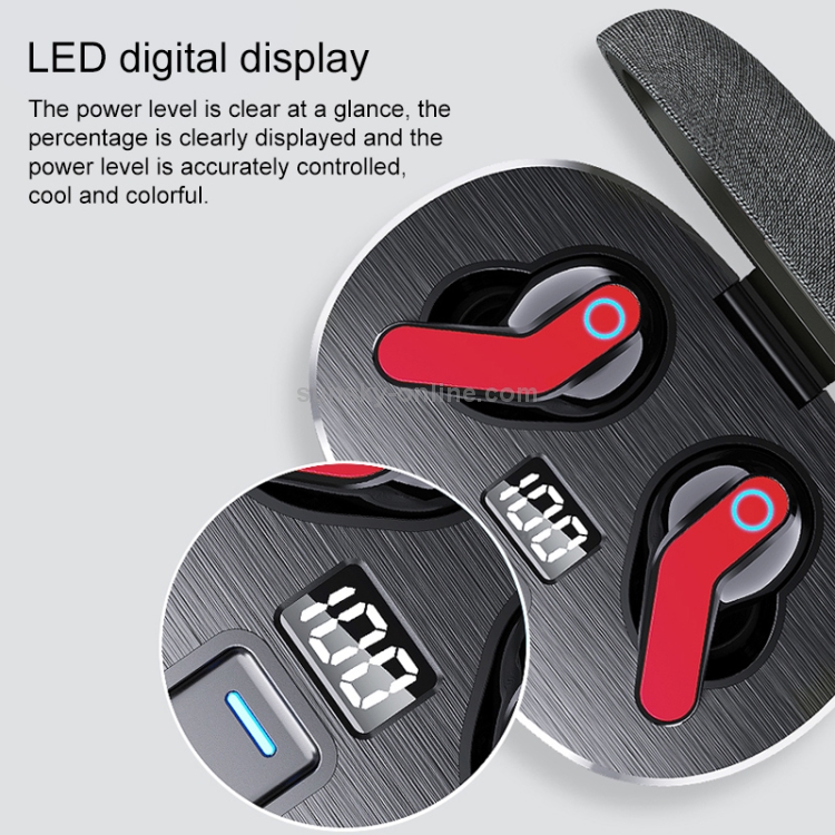 Vidson ES20 TWS 5.0 Wireless Two Ear Bluetooth Headset With 400mAh ...