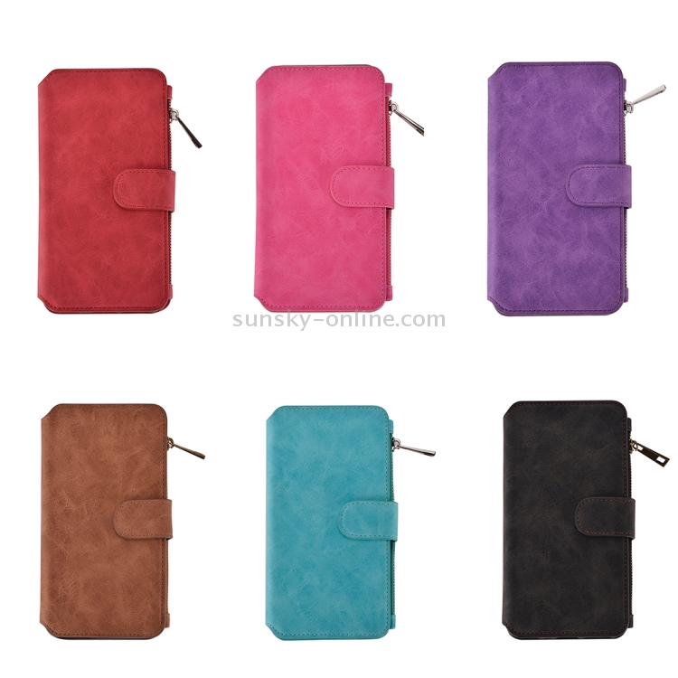 For iPhone 6 & 6s Wallet Style Horizontal Flip Leather Case with Crad ...