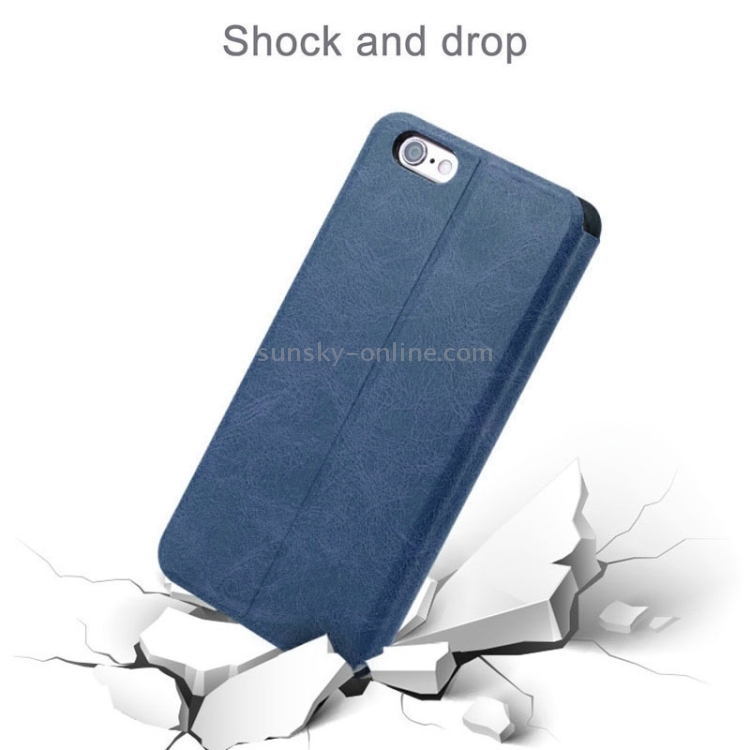 MOFI VINTAGE for iPhone 6 & 6s Crazy Horse Texture Horizontal Flip ...