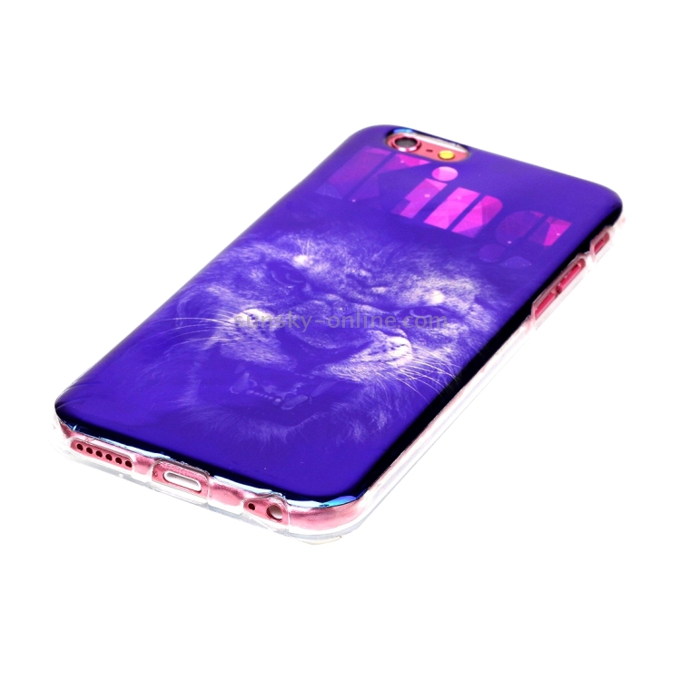For iPhone 6 & 6s IMD The Lion King Pattern Blu-ray Soft TPU Protective ...