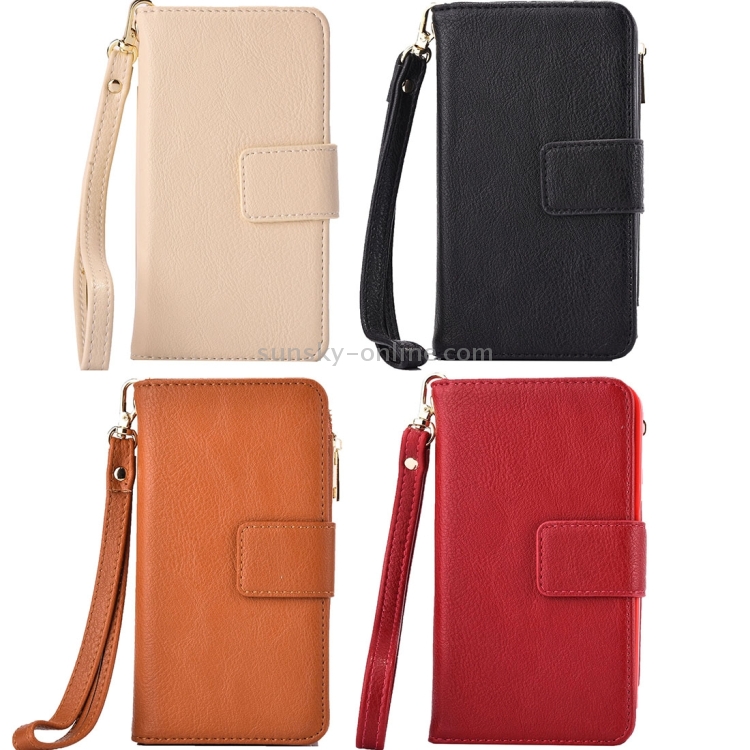 For iPhone 6 Plus & 6s Plus Business Wallet Style Horizontal Flip ...